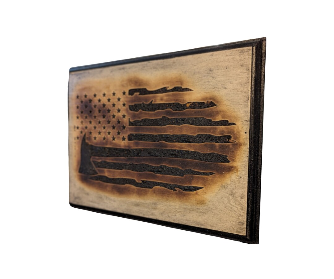 Distressed American Flag - Etsy