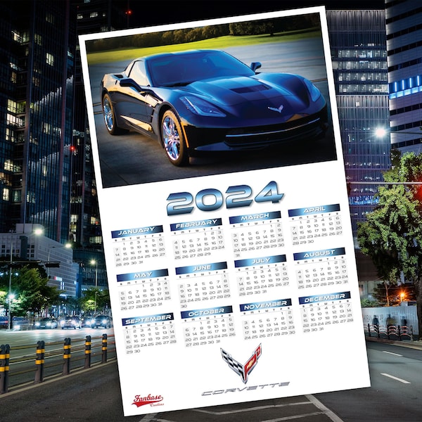 Corvette Calendar - Etsy