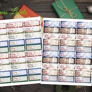 Printable Christmas Gift Labels Set 1 - Etsy