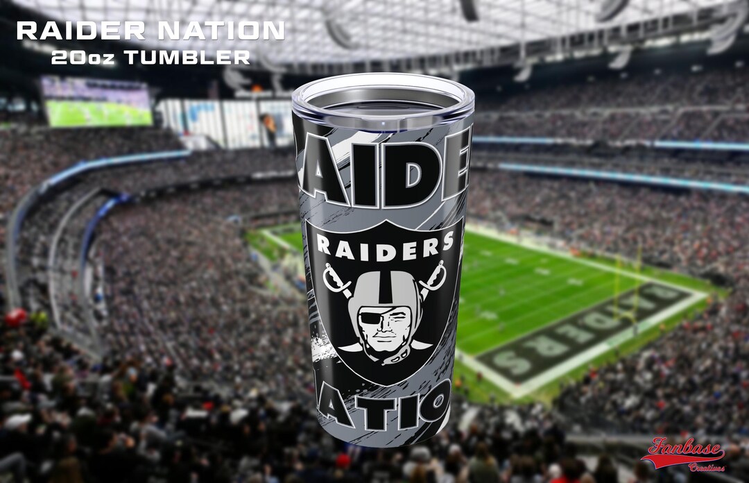 Raider Nation 20oz Tumbler, Raiders Cup, Football Game Day Drinkware ...