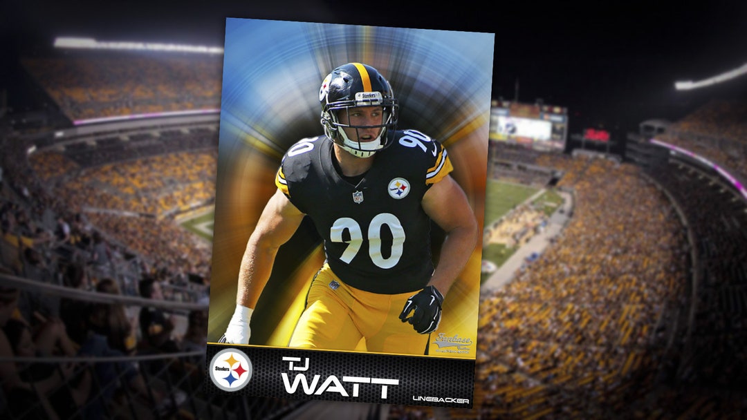 TJ Watt Printable Photo Trading Card 0154 - Etsy
