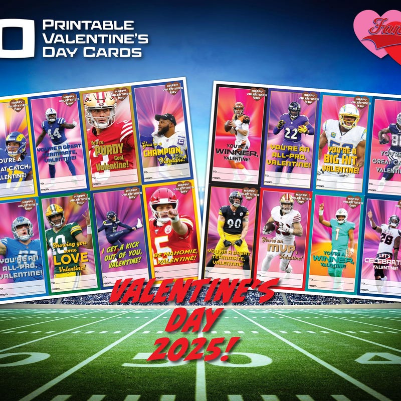 Football Valentine - Etsy