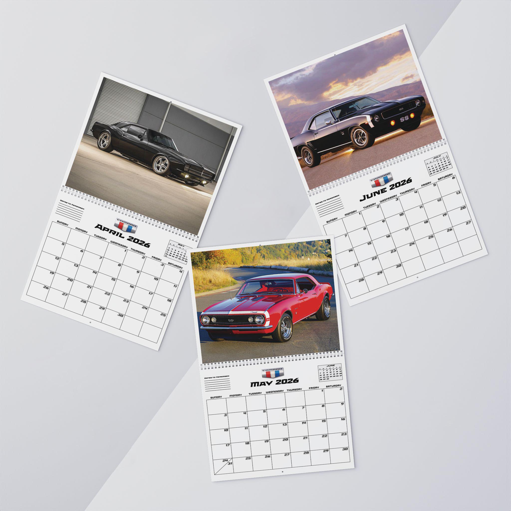 2026 Chevy Camaro Wall Calendar: Sports Car Enthusiast Garage Decor - Etsy