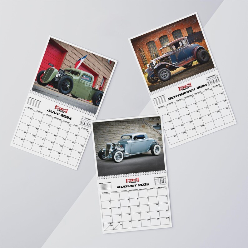 2026 Hot Rod Classics Calendar: Vintage Car Garage Decor - Etsy