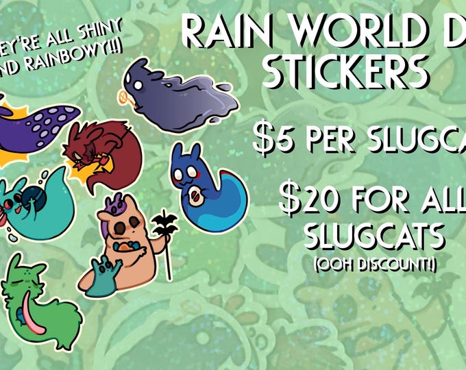 Rain World Iterator & Slugcat Connected Acrylic Charms READ DESCRIPTION ...