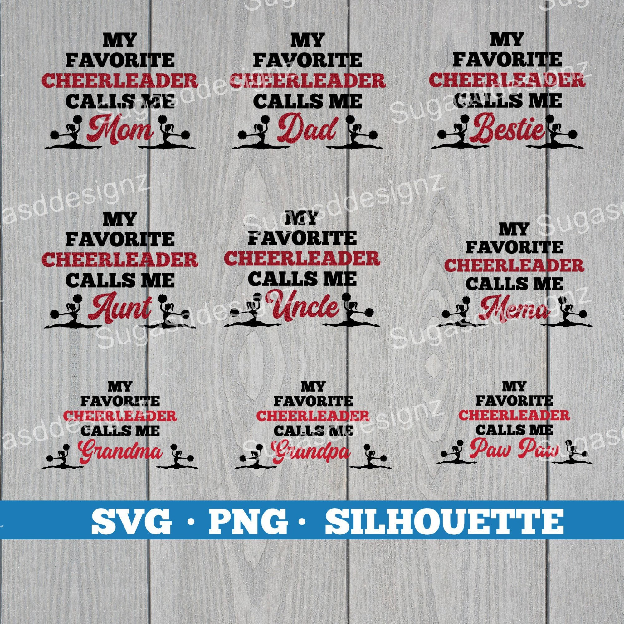 My Favorite Cheerleader Calls Me SVG, Cheerleader SVG, Cheerleader SVG ...