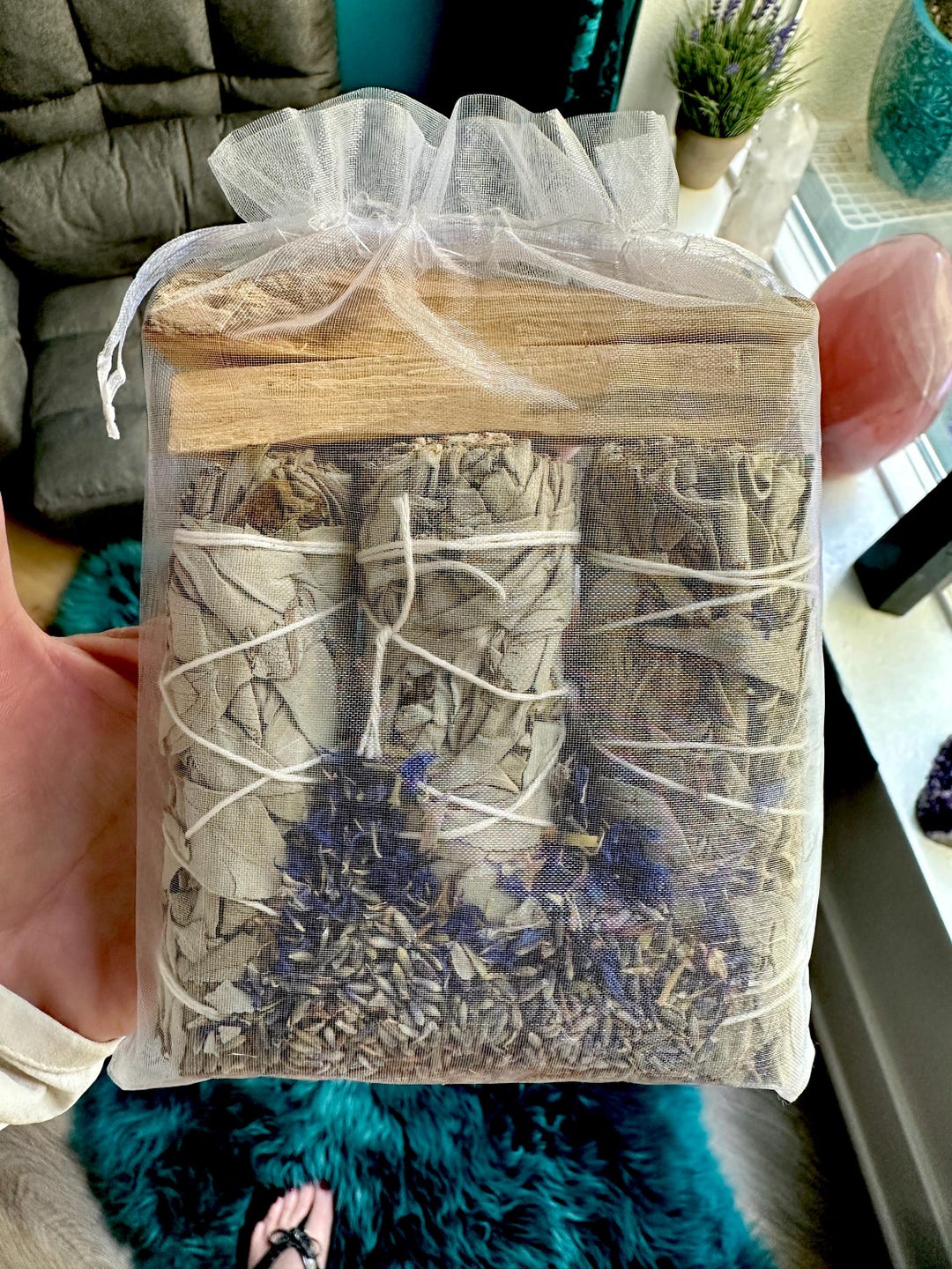 Fragrance Sachet Handmade Reiki Infused Cleansing : White Sage ...
