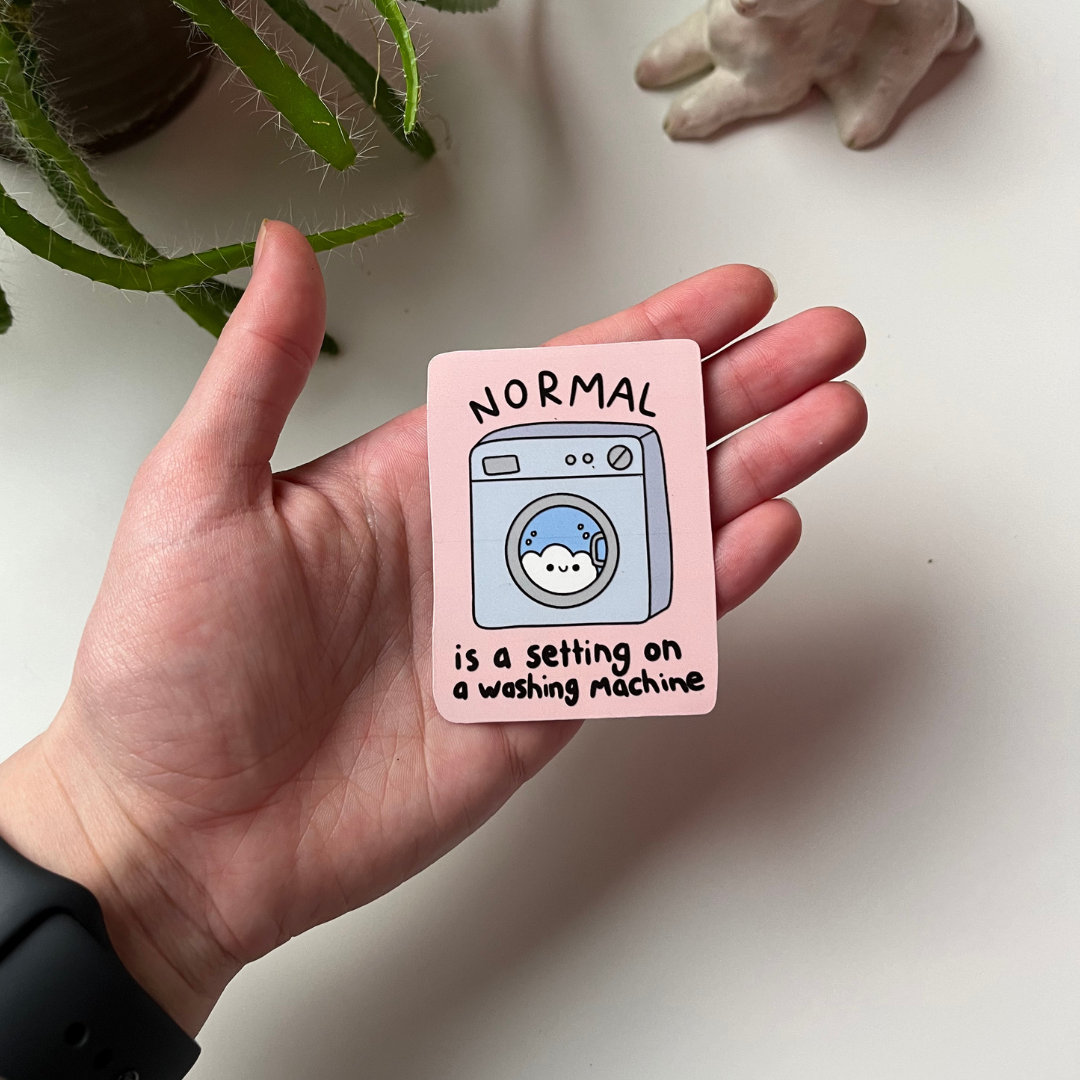 Normal is a Setting on a Washing Machine Sticker Neurodiversity ...