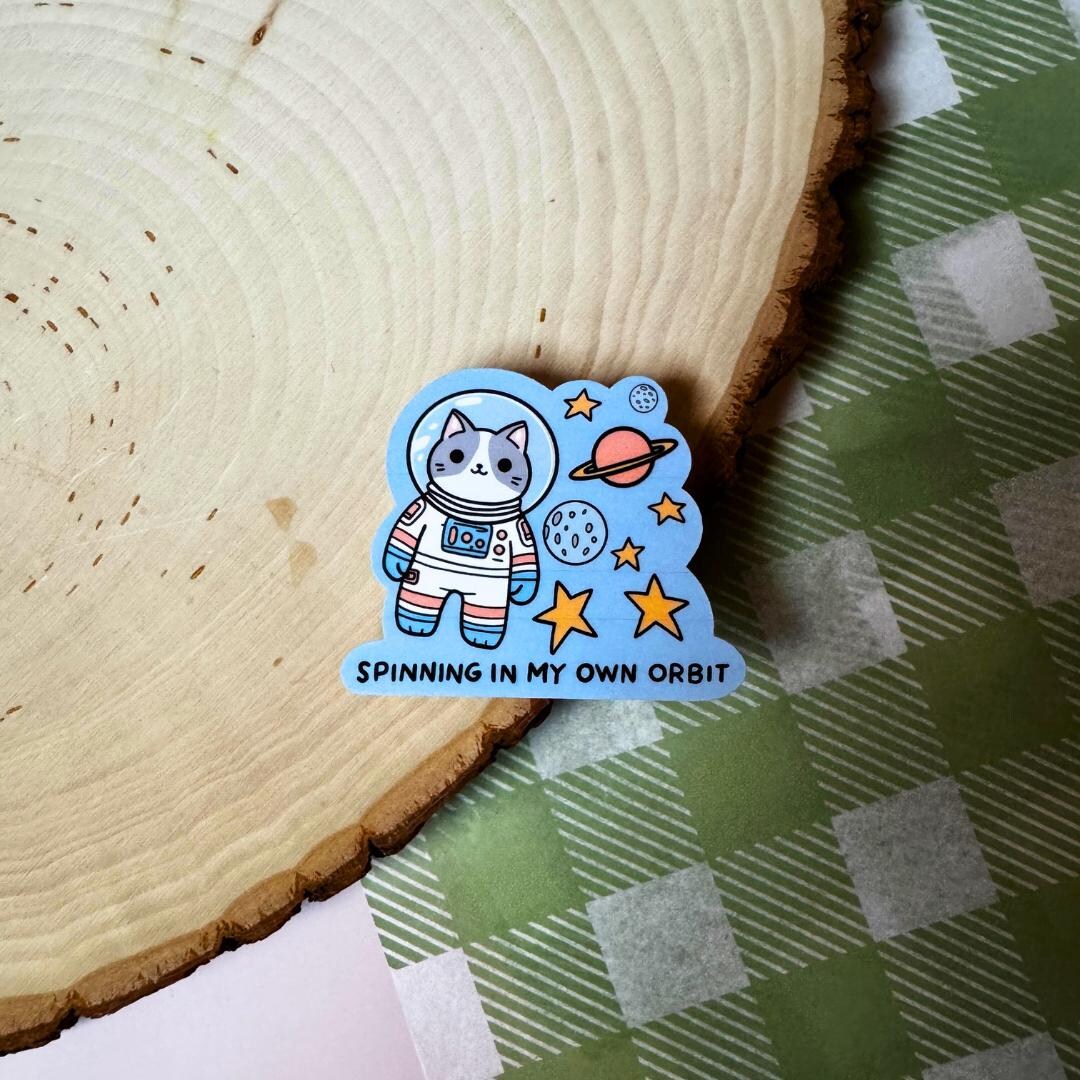 Spinning in My Own Orbit Sticker | Autism, Neurodivergent, Audhd, Adhd ...