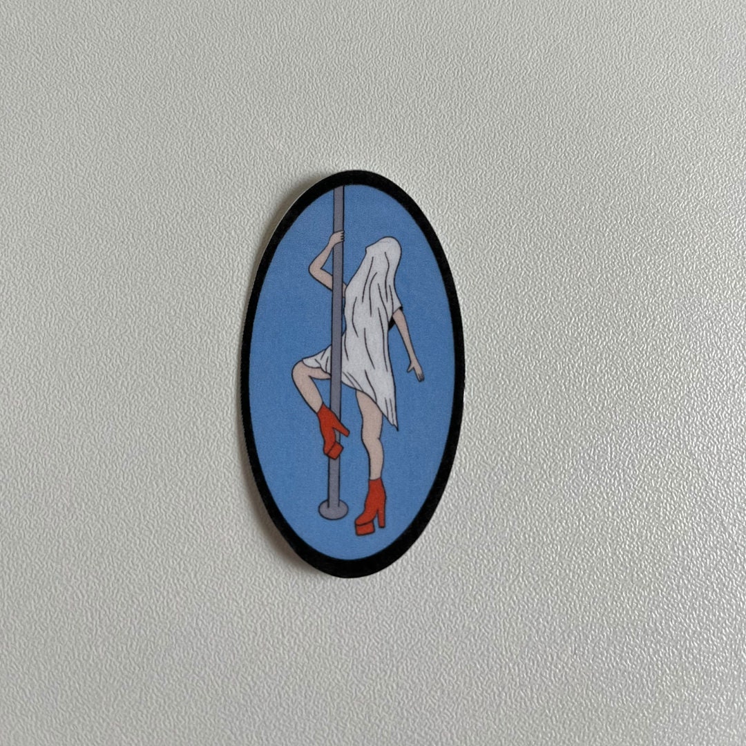Halloween Pole Dancing Ghost Sticker for Notebook Journaling - Etsy