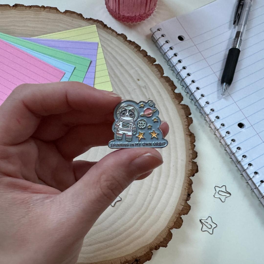 Spinning in My Own Orbit Enamel Pin: Neurodivergent Sloth Astronaut - Etsy
