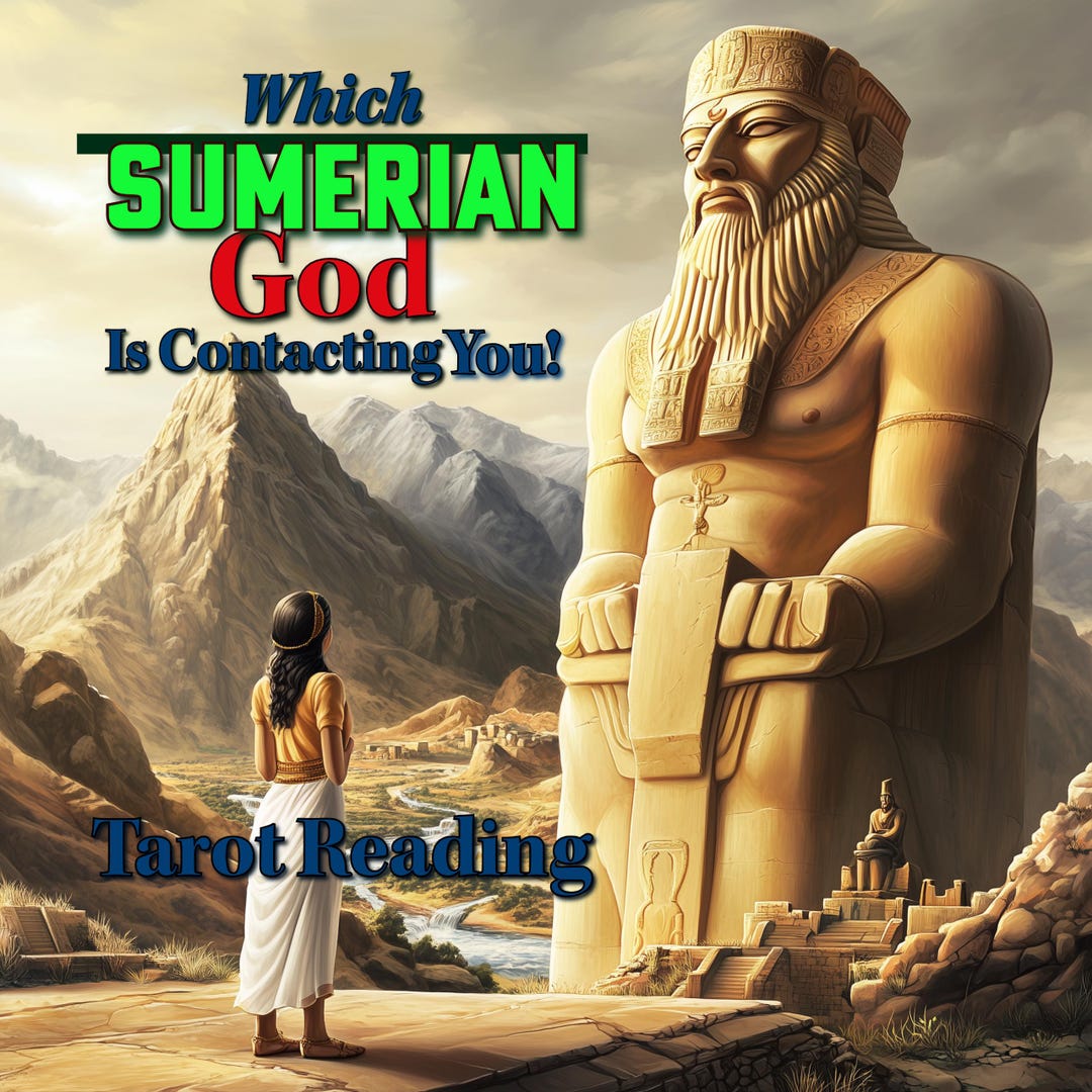Sumerian God Deity Identification Tarot Reading Psychic Spiritual ...