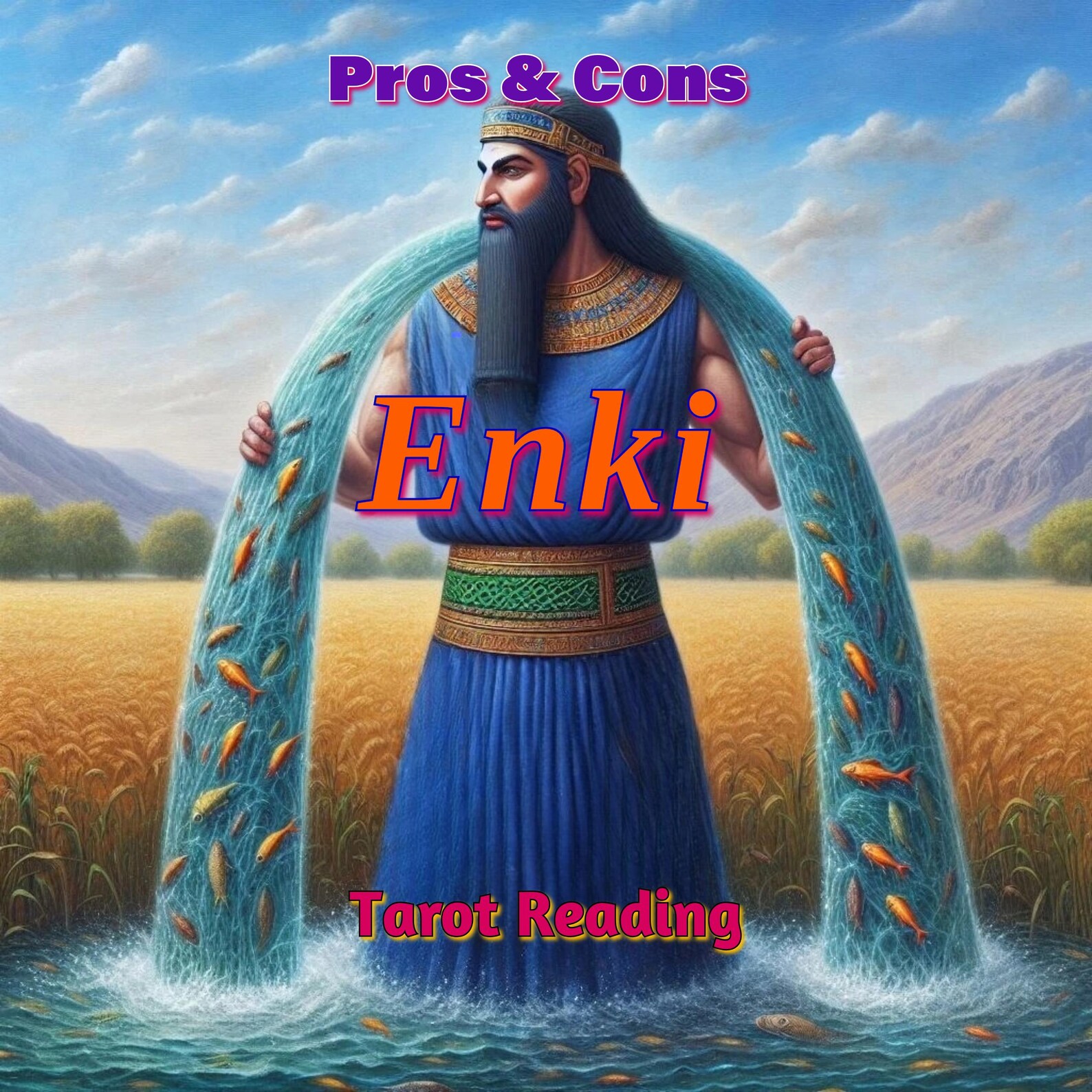Enki Psychic Tarot Reading Pros & Cons of Working With the Sumerian Water God, Witchcraft Spirit ...