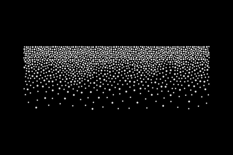 Full Gradient Rhinestone Scatter Iron-on – 11.87"x4" Hotfix Transfer ...