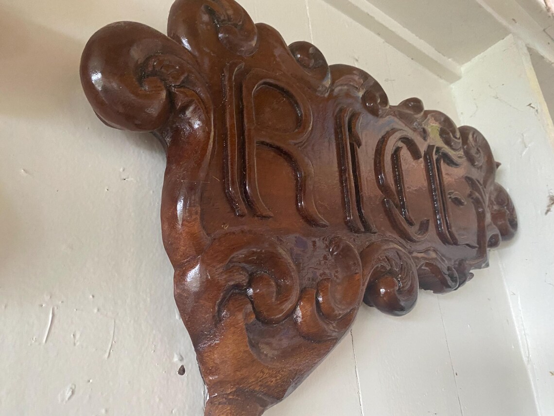 Customizable HAND CARVED Koa Wood, Last Name Door Sign, Hang Over Your ...