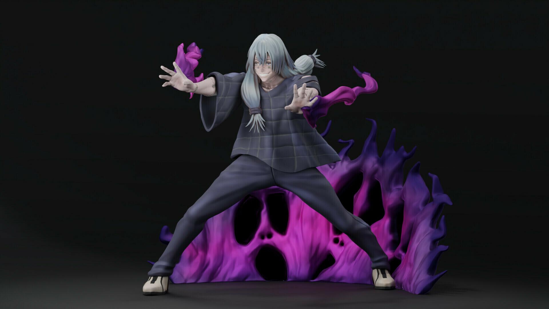 Mahito STL 3D Model | Jujutsu Kaisen Villain Figure for 3D Printing ...