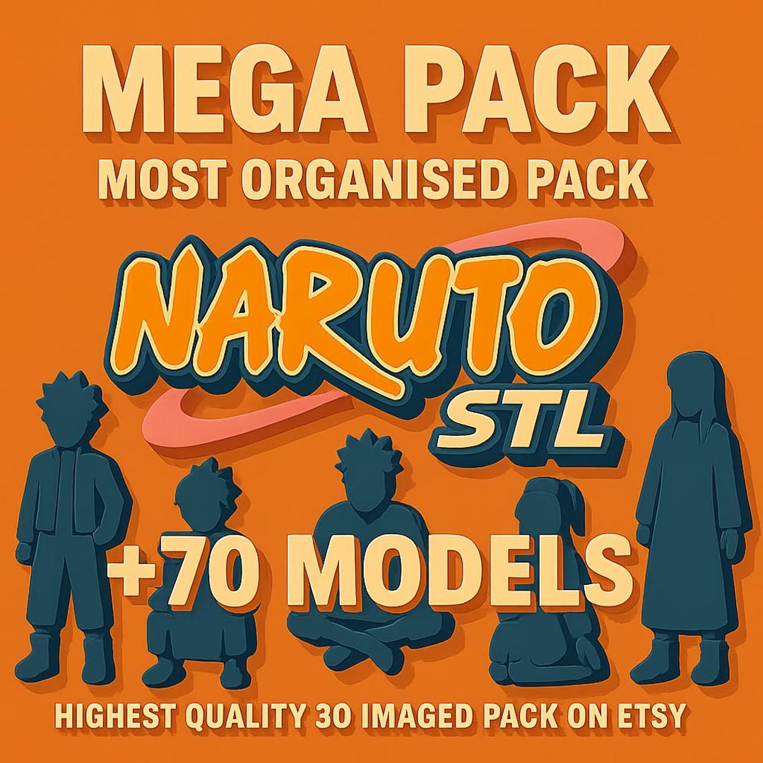 Mega Pack STL Naruto | 3D Printable Files | Naruto Manga Figures for 3D ...