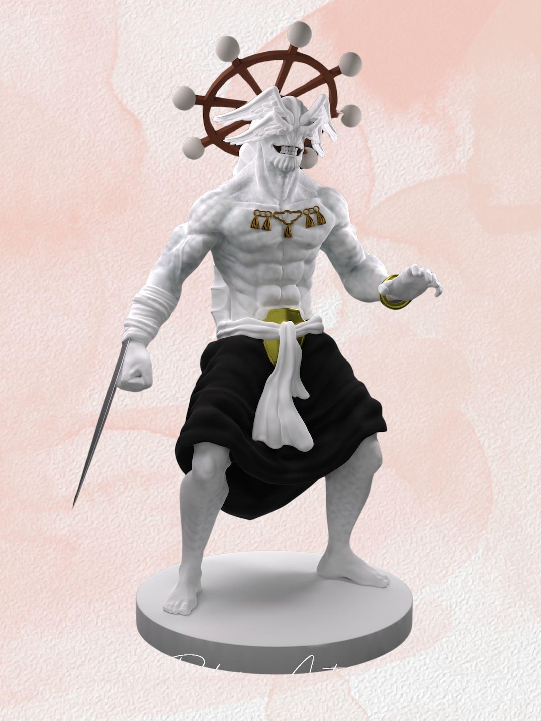 Mahoraga STL 3D Model | Jujutsu Kaisen Divine Beast Figure | Shikigami ...