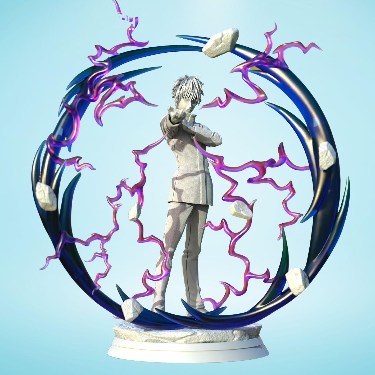 Satoru Gojo STL 3D Model | Jujutsu Kaisen Anime Figure for 3D Printing ...