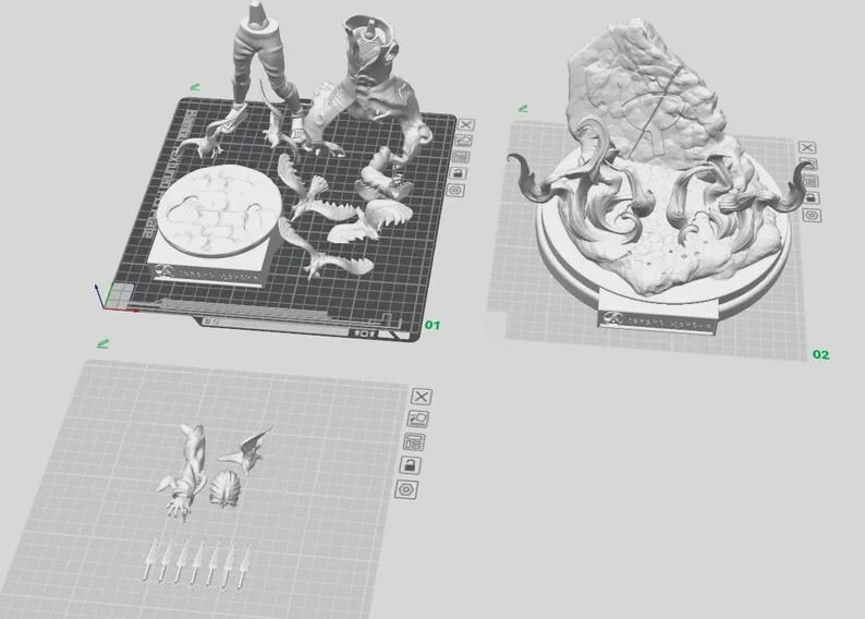 Itachi Uchiha STL File | Naruto 3D Print Model With Crows & Flame Base ...