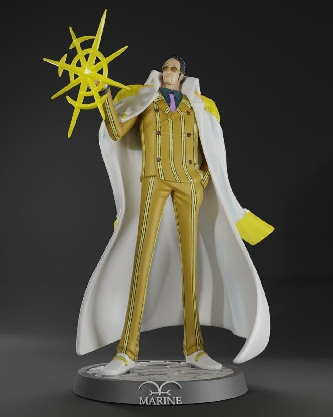 Kizaru STL 3D Model | One Piece Admiral Light Powers Figure | Printable ...