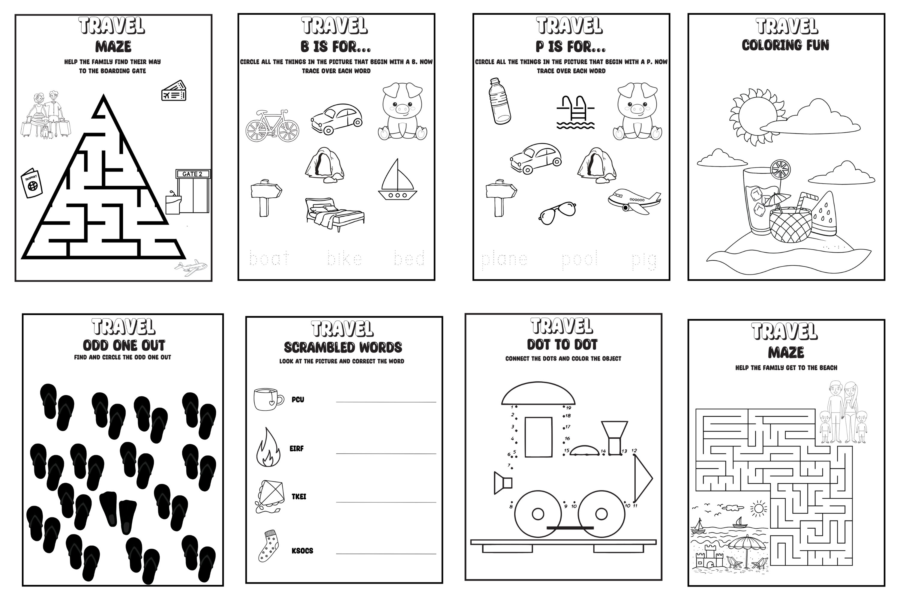 52 Printable Fun Activity Worksheets for Preschoolers | Preschool ...