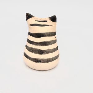 Striped Cat Figurine, Cat Lover Gift, Tabby Cat Figurine, Cat Home ...