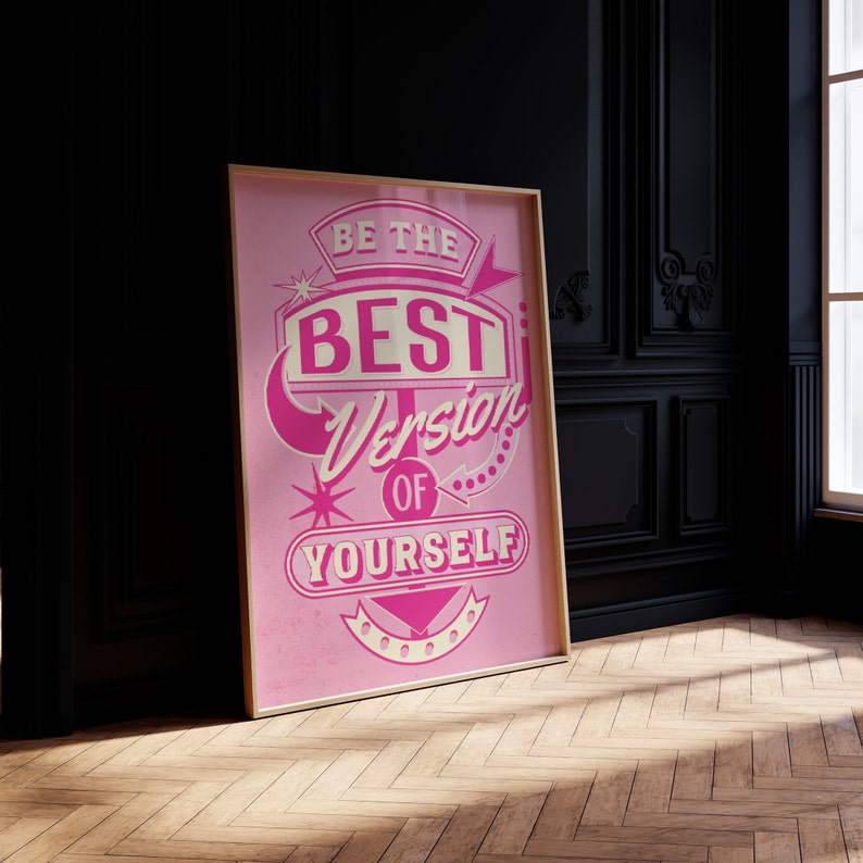 Quote Poster Inspirational Quote Be the Best Version of Yourself Large ...
