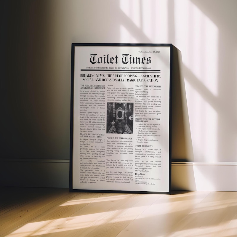 Bathroom Break Sign - Etsy