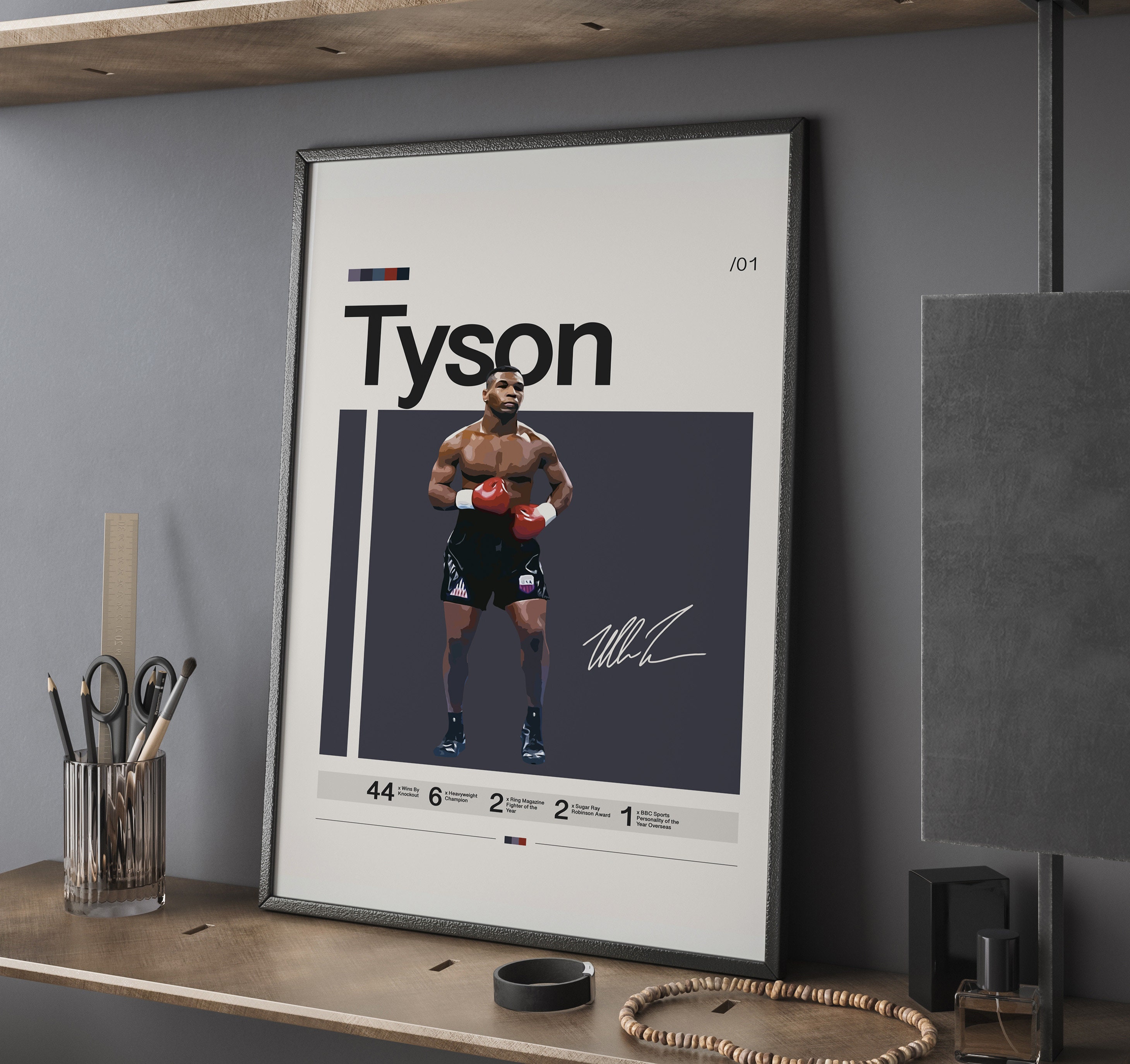 Mike Tyson Poster, Mike Tyson Art Print, Bodybuilding Poster, Vintage ...