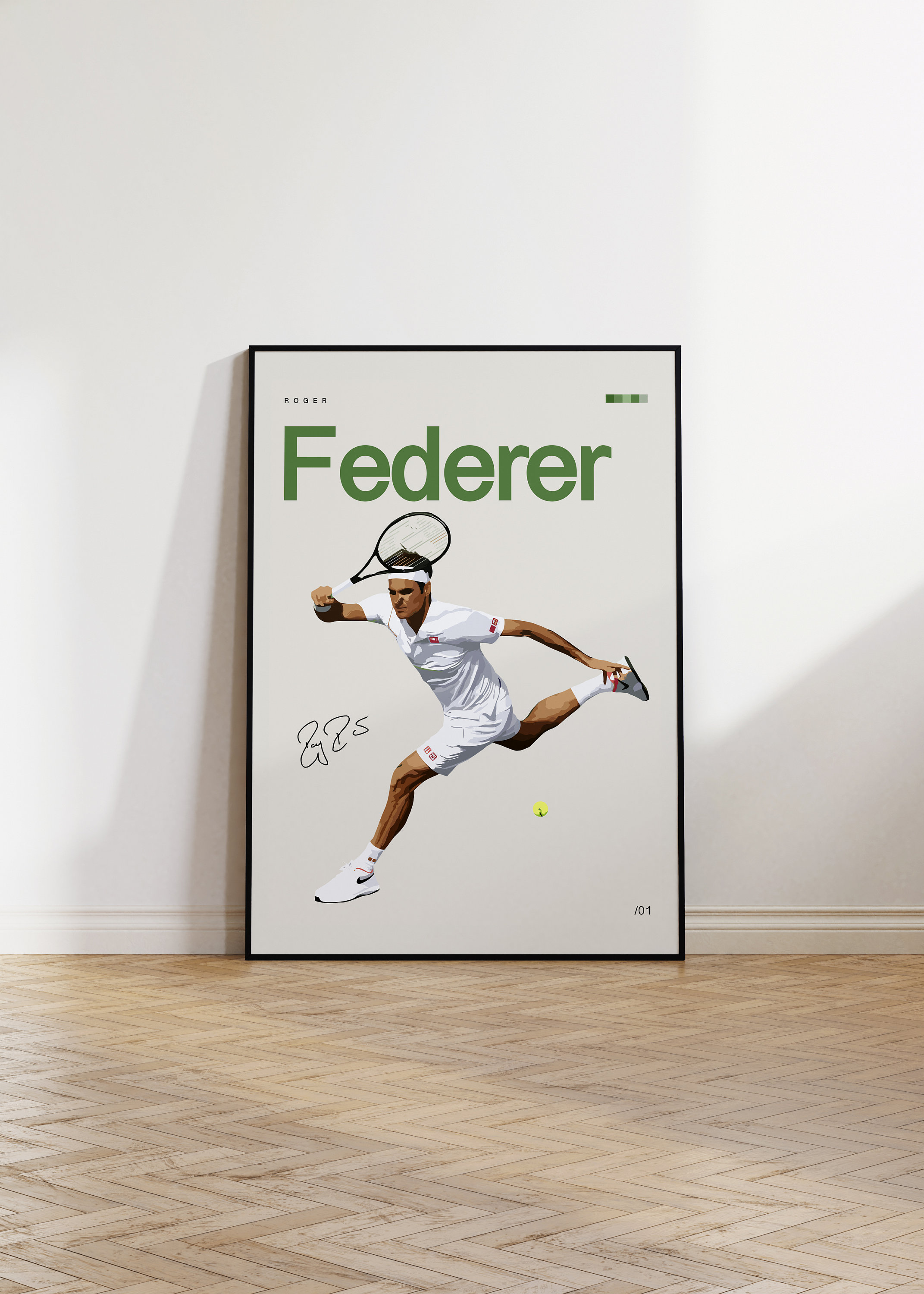 Roger Federer Poster, Tennis Poster Art Print, Tennis Fan, Tennis Print ...