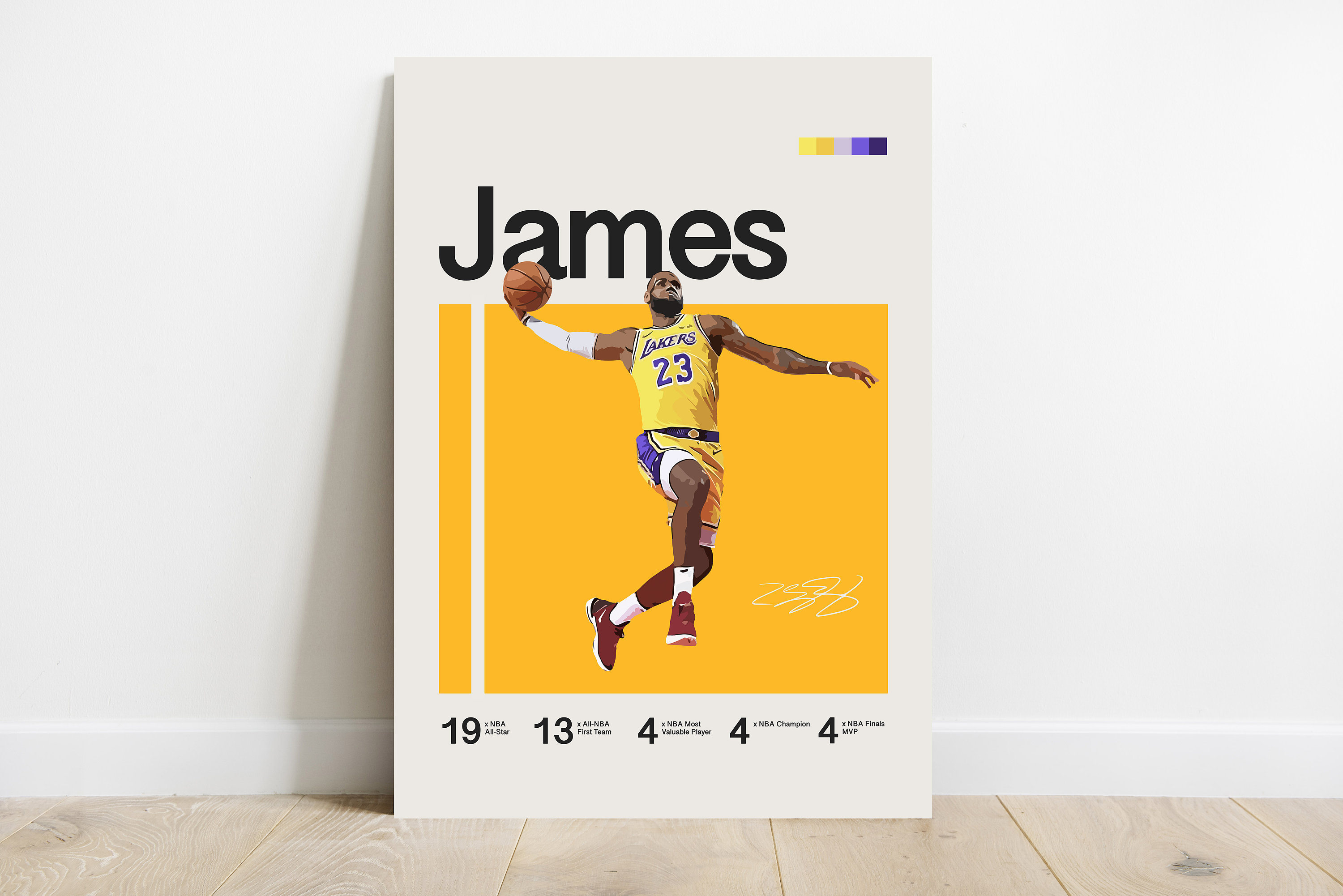 Set of 3 Poster, Michael Jordan Poster, Lebron James Poster, Kobe ...