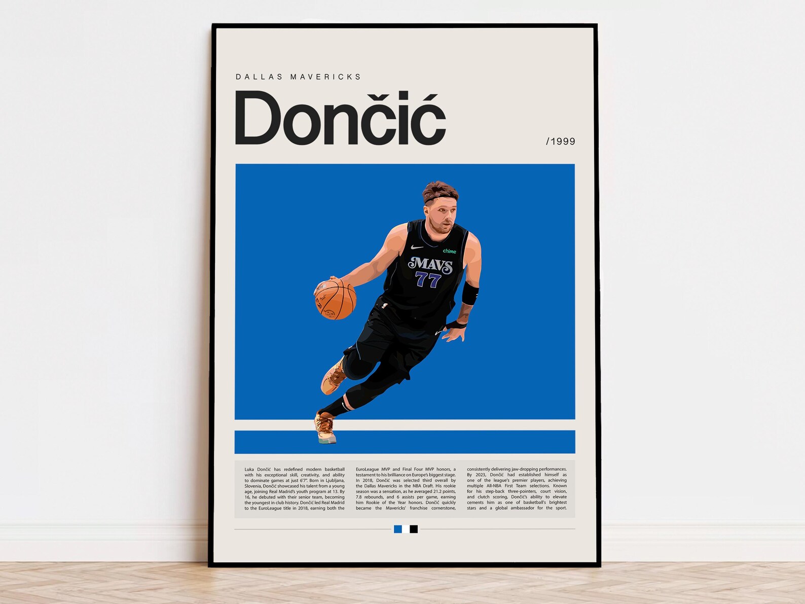 Luka Doncic Poster, Basketball Poster, NBA Basketball Print, Basketball ...