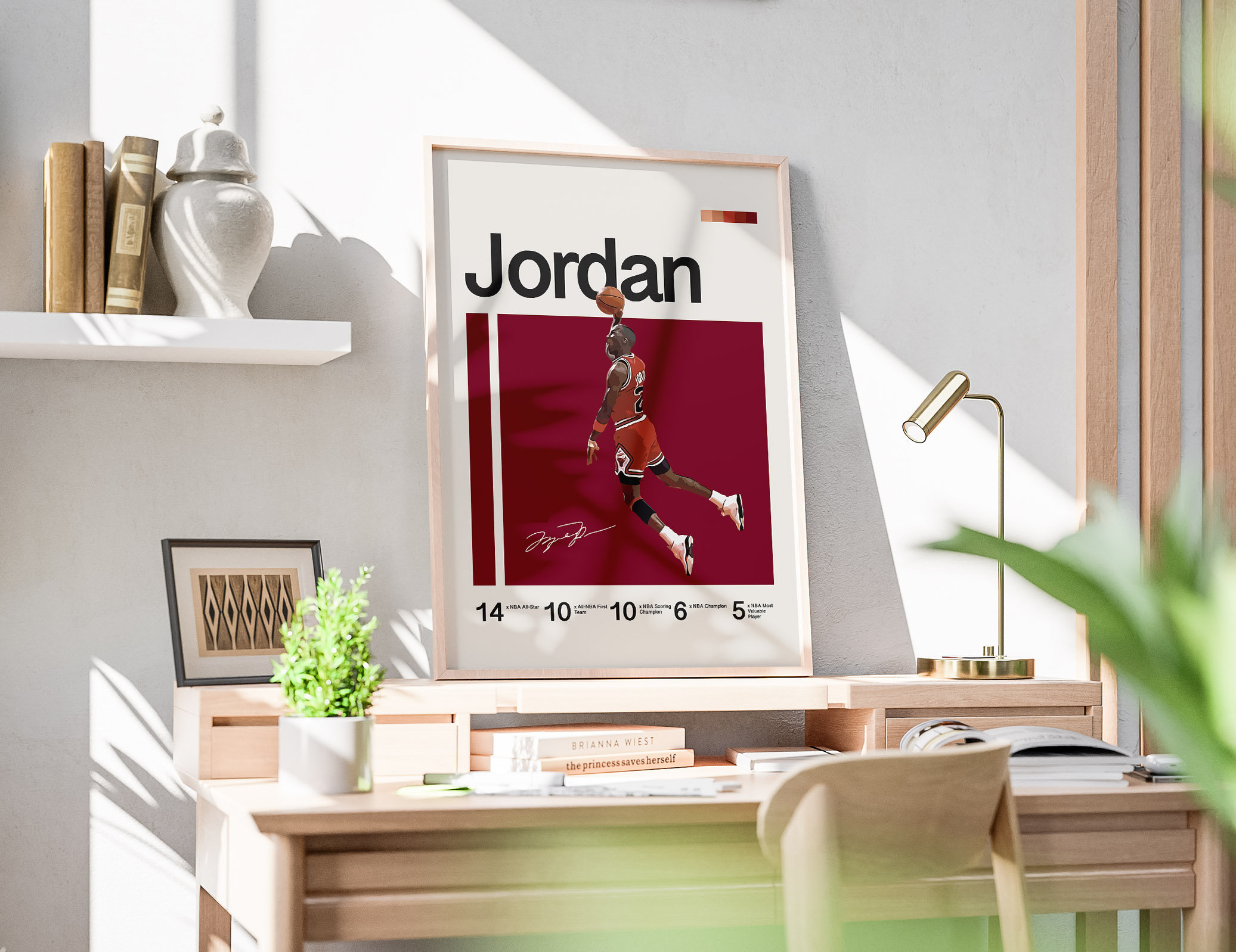 Michael Jordan Poster Chicago Bulls NBA Poster Art Print - Etsy