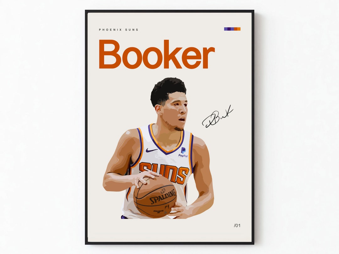Devin Booker Poster, Phoenix Suns Poster, NBA Poster, Sports Poster ...