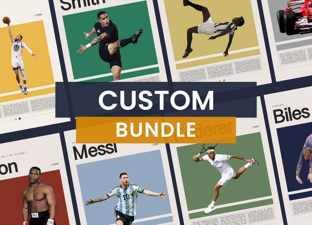 Poster Bundle, Sports Poster, Sports Print, Sports Fan, Sports Gift ...