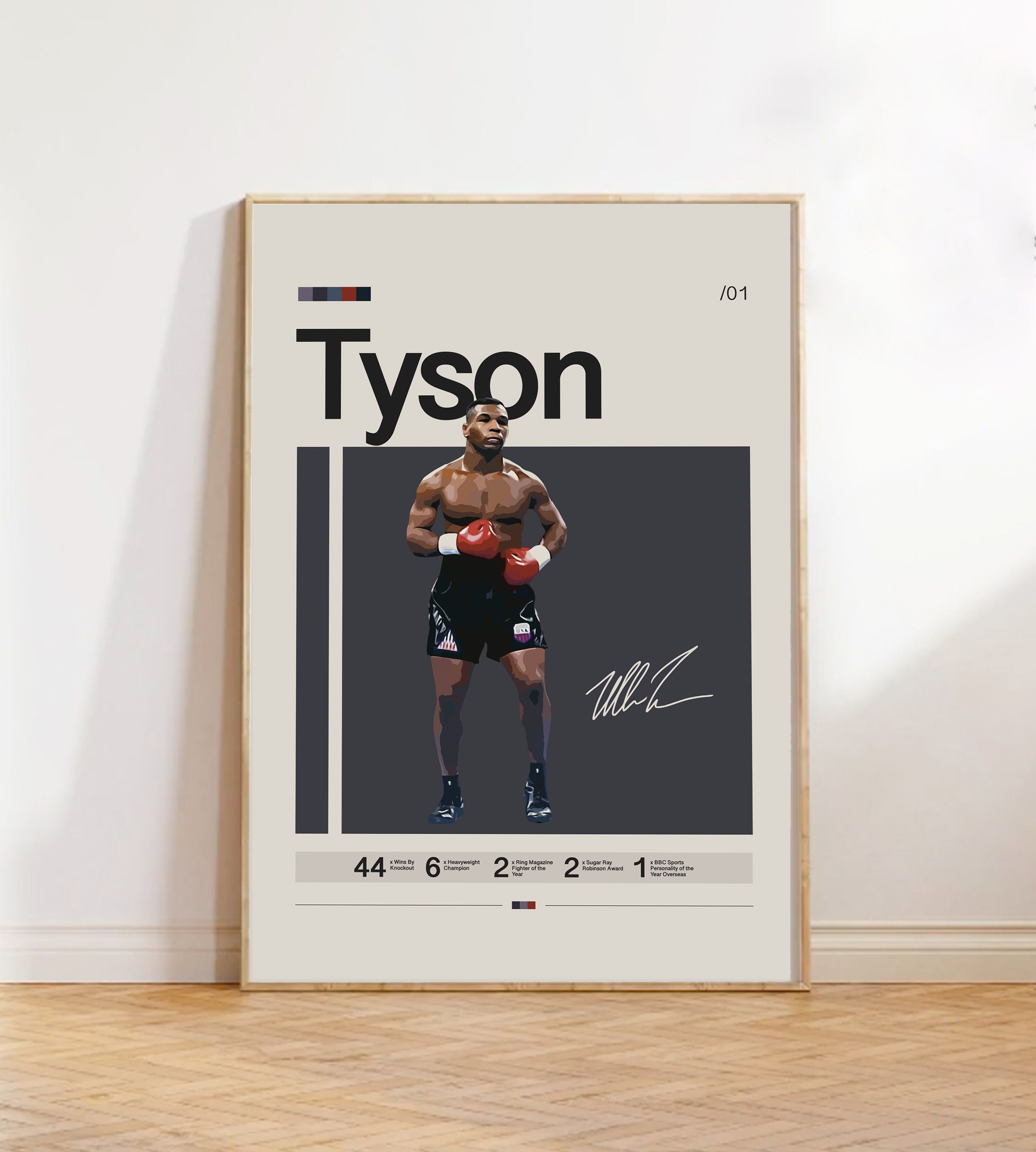 Mike Tyson Poster, Mike Tyson Art Print, Bodybuilding Poster, Vintage ...