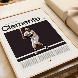 Roberto Clemente Poster, Pittsburgh Pirates, Baseball Prints, Sports ...