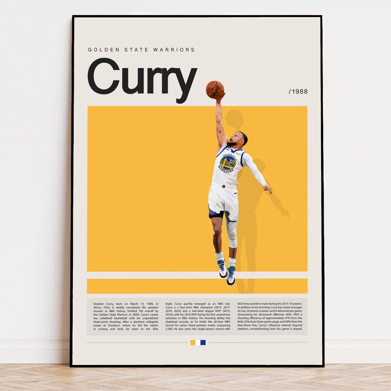 Steph Curry Poster - Etsy