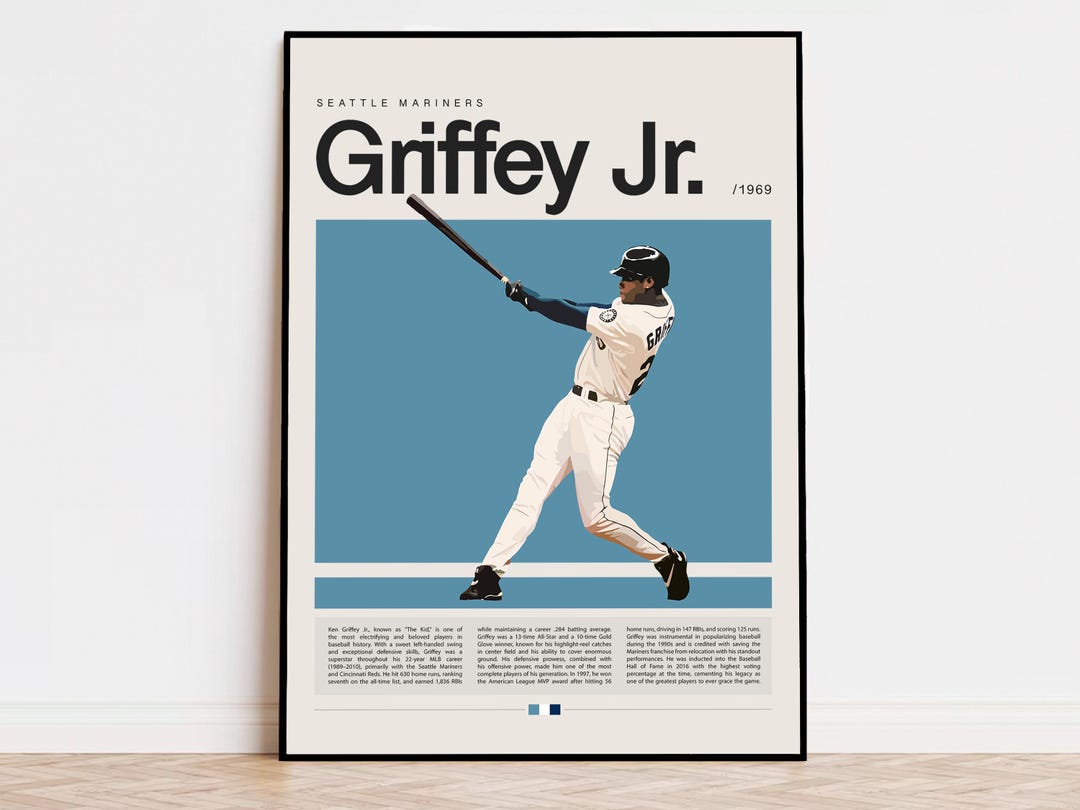 Ken Griffey Jr. Poster, Seattle Mariners, Baseball Prints, Sports ...