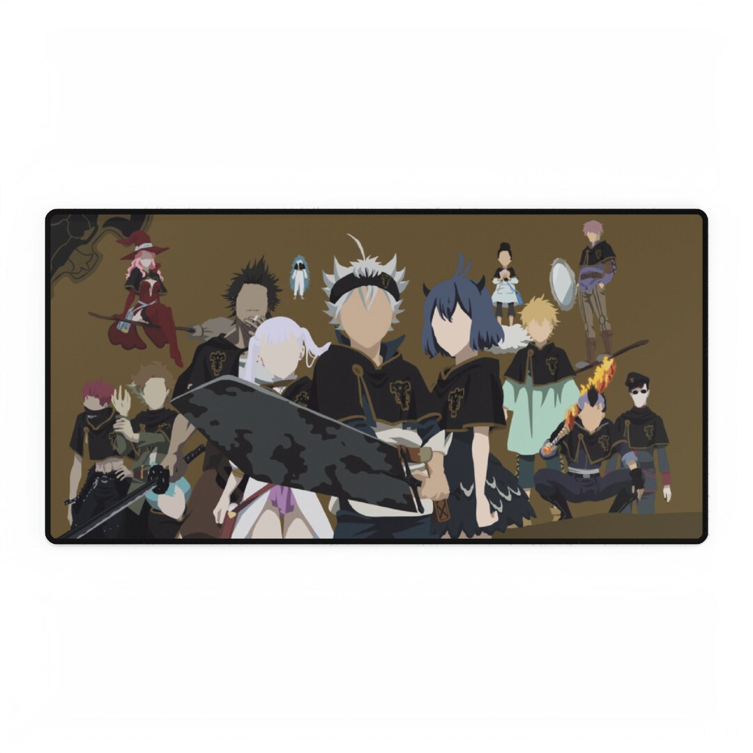 Black Bulls Desk Mats Anime, Weeb, Otaku, Gift Idea, Present, Merch ...