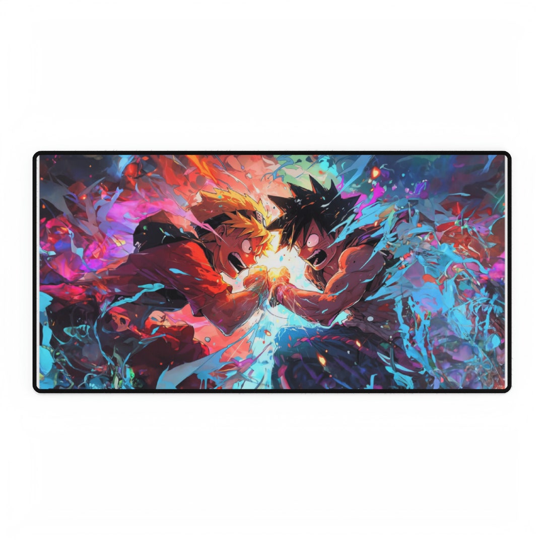 Anime Naruto Vs Luffy Desk Mats Weeb, Otaku, Gift Idea, Present, Merch ...