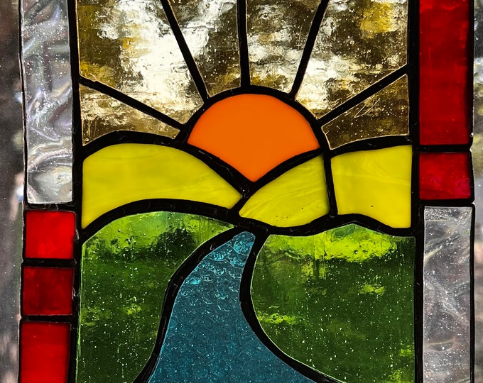 Landscape Stained Glass - Etsy