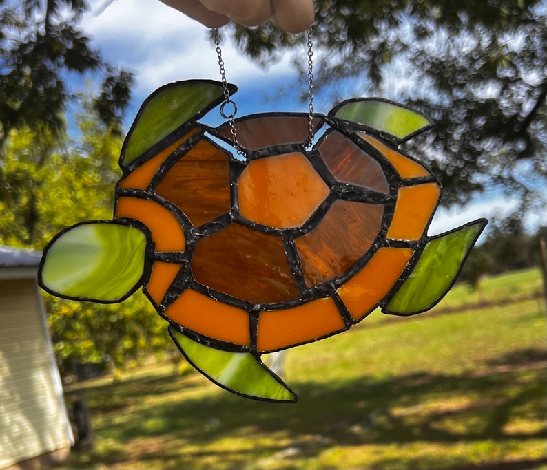 Sea Turtle Suncatcher - Etsy