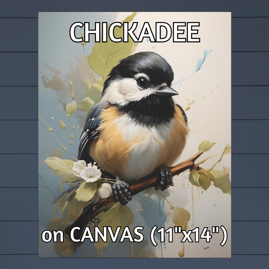 Chickadee Wall Art | Bird Lover Gift | Nature-inspired Home Decor ...