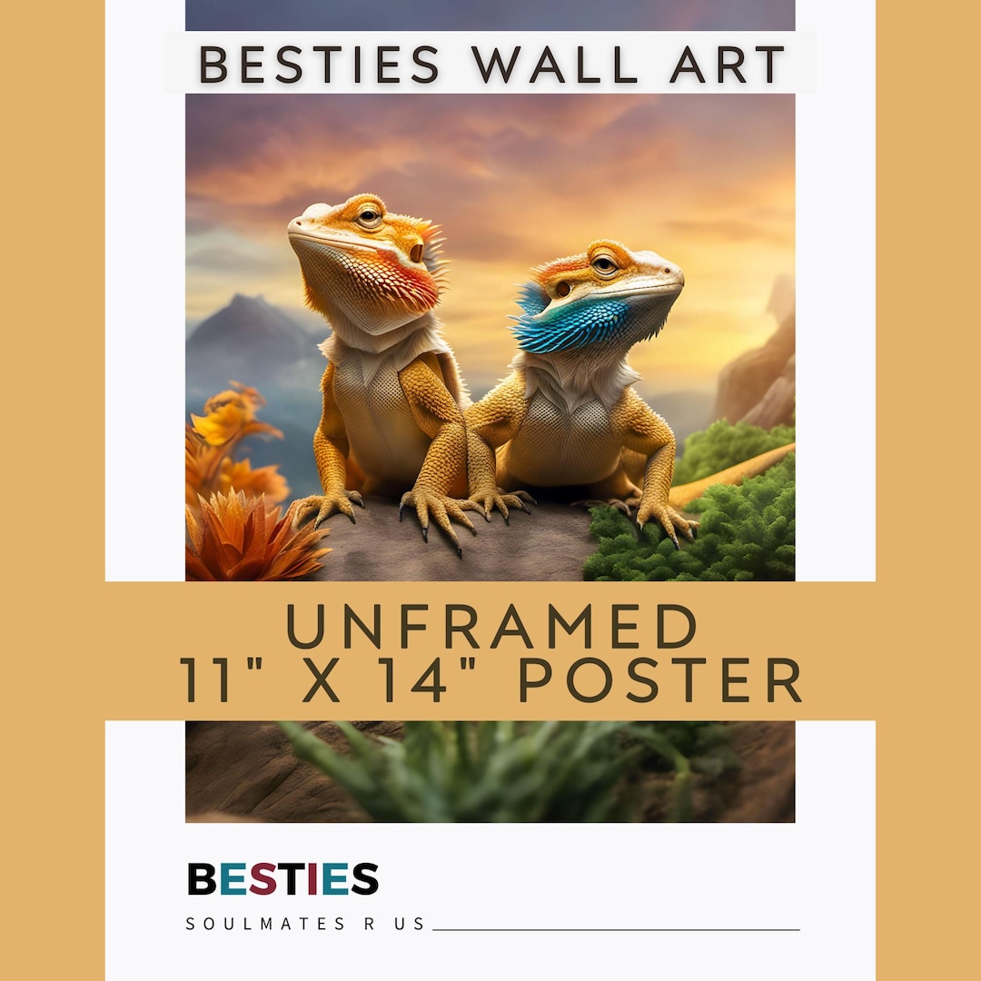 Besties Poster Best Friends Gift Travel Buddies Home Decor Wall Art ...