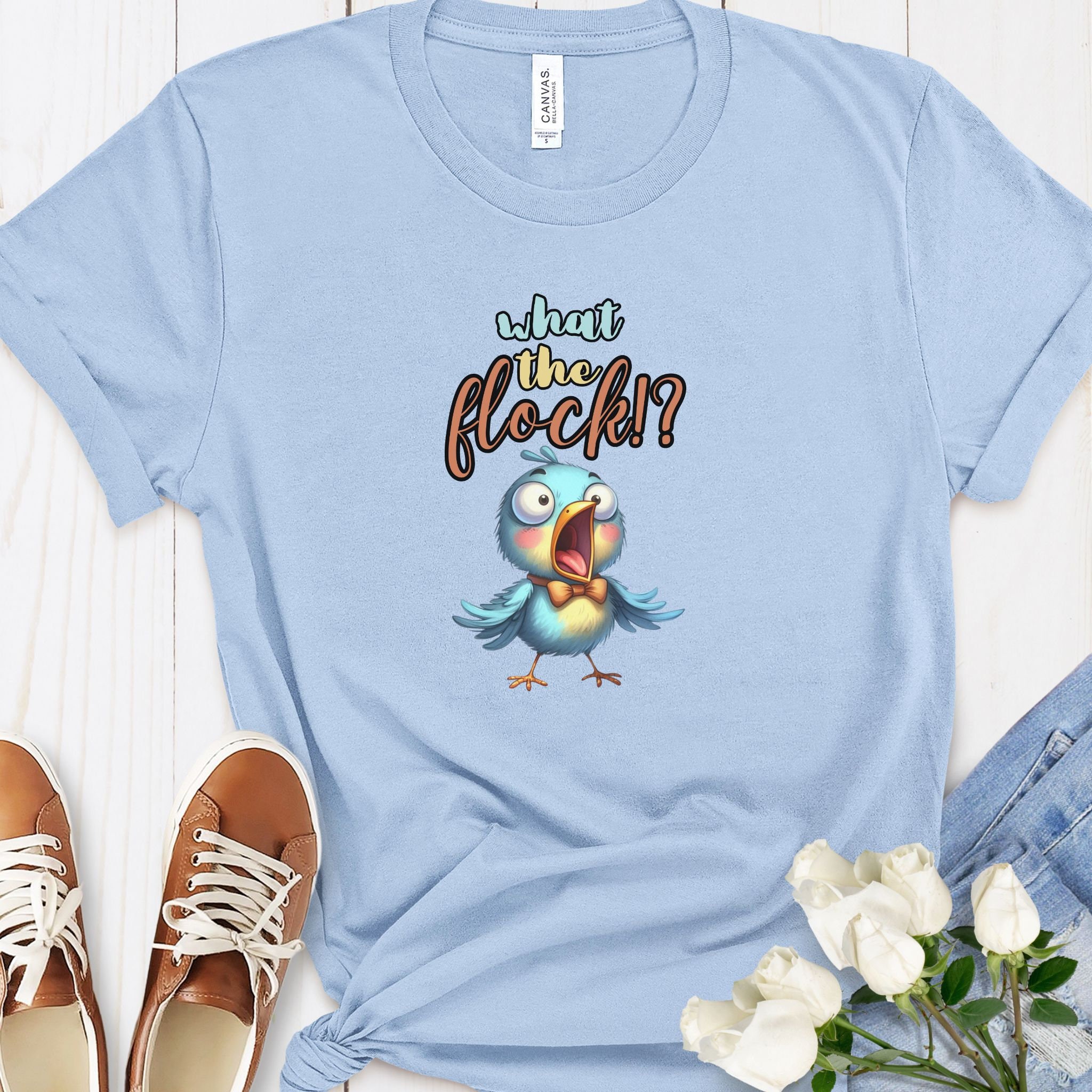 What the Flock Bird Shirt, Cursing Bird Shirt, Funny Bird Shirt, Silly ...