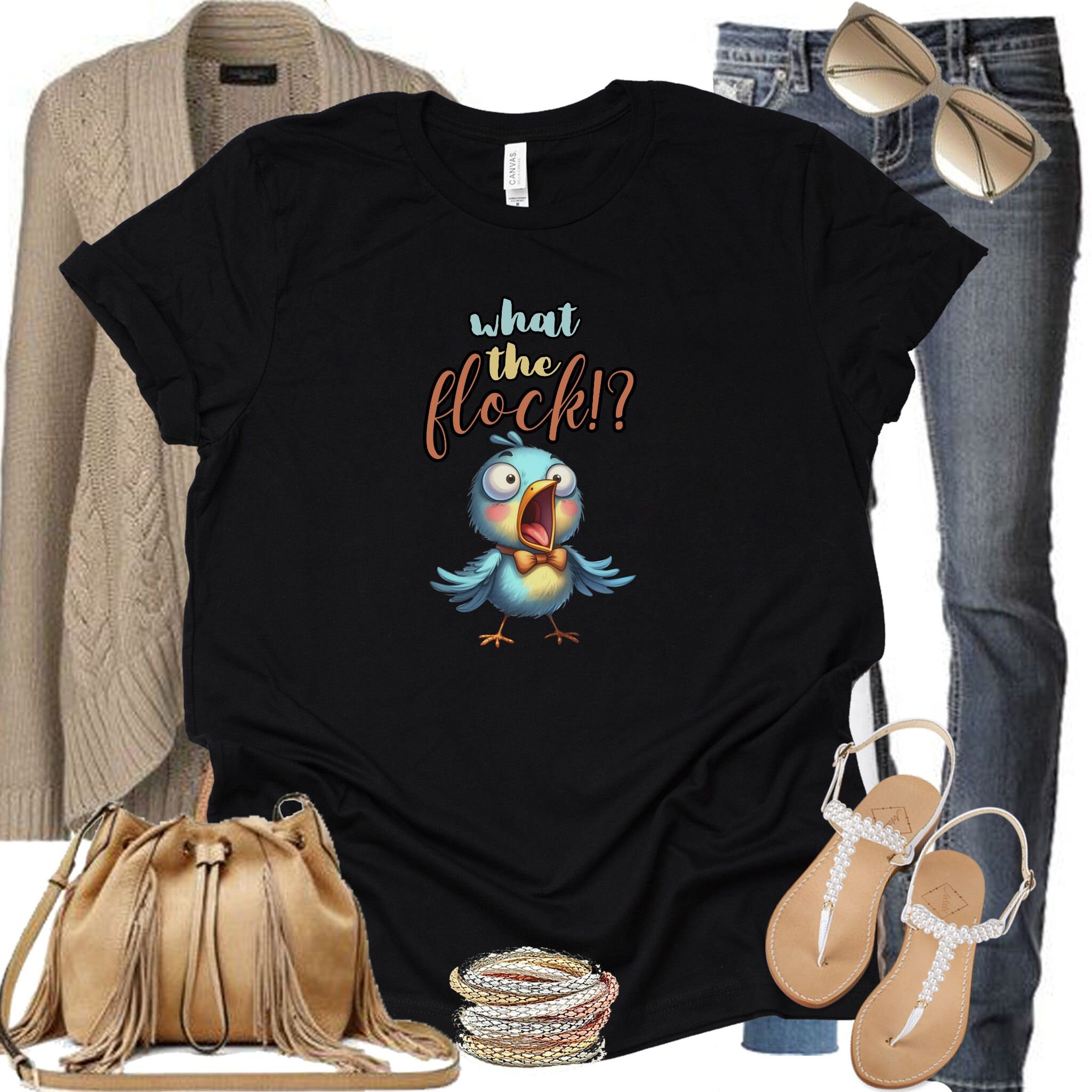 What the Flock Bird Shirt, Cursing Bird Shirt, Funny Bird Shirt, Silly ...