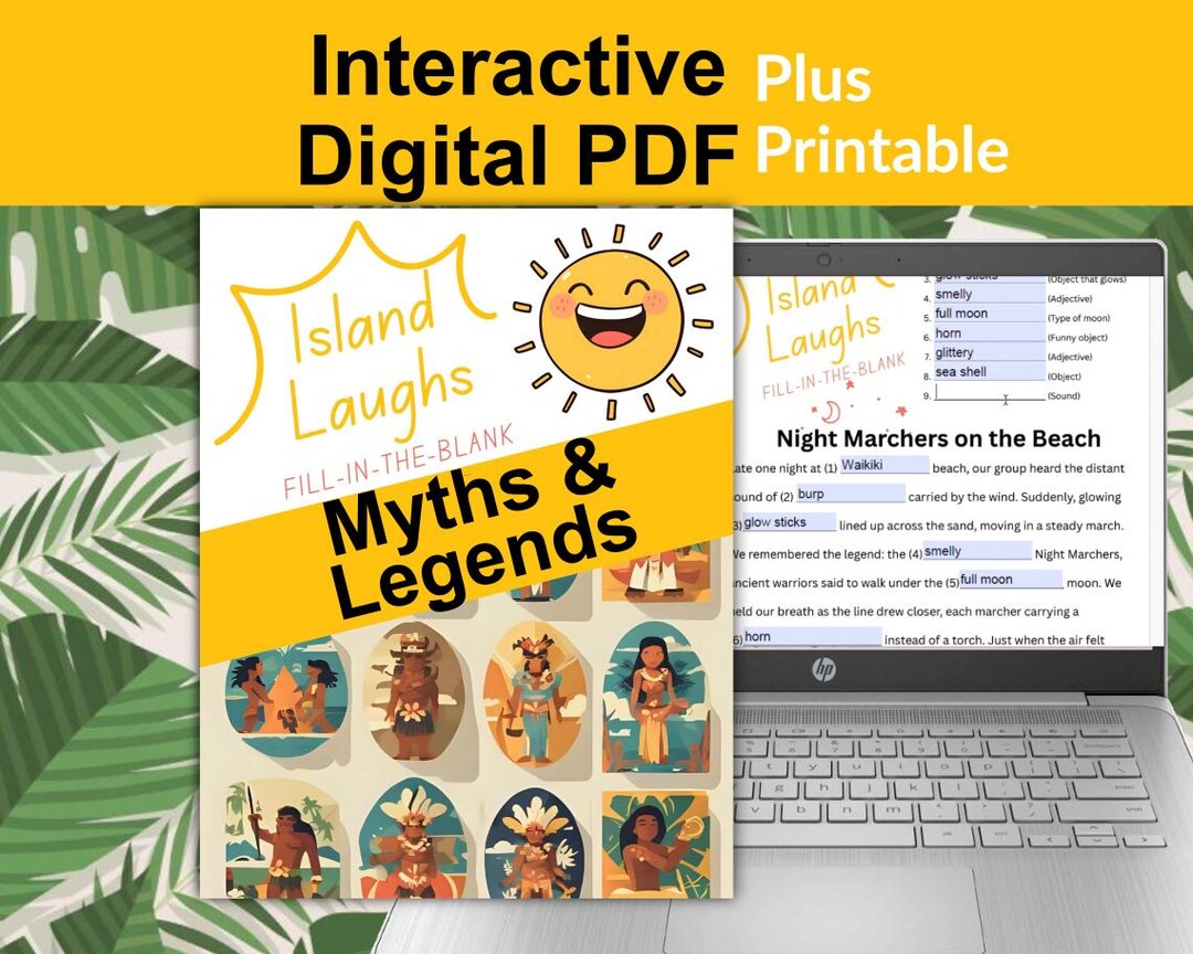 Hawaii Myths & Legends Fill-in-the-blank Stories (printable + Digital ...