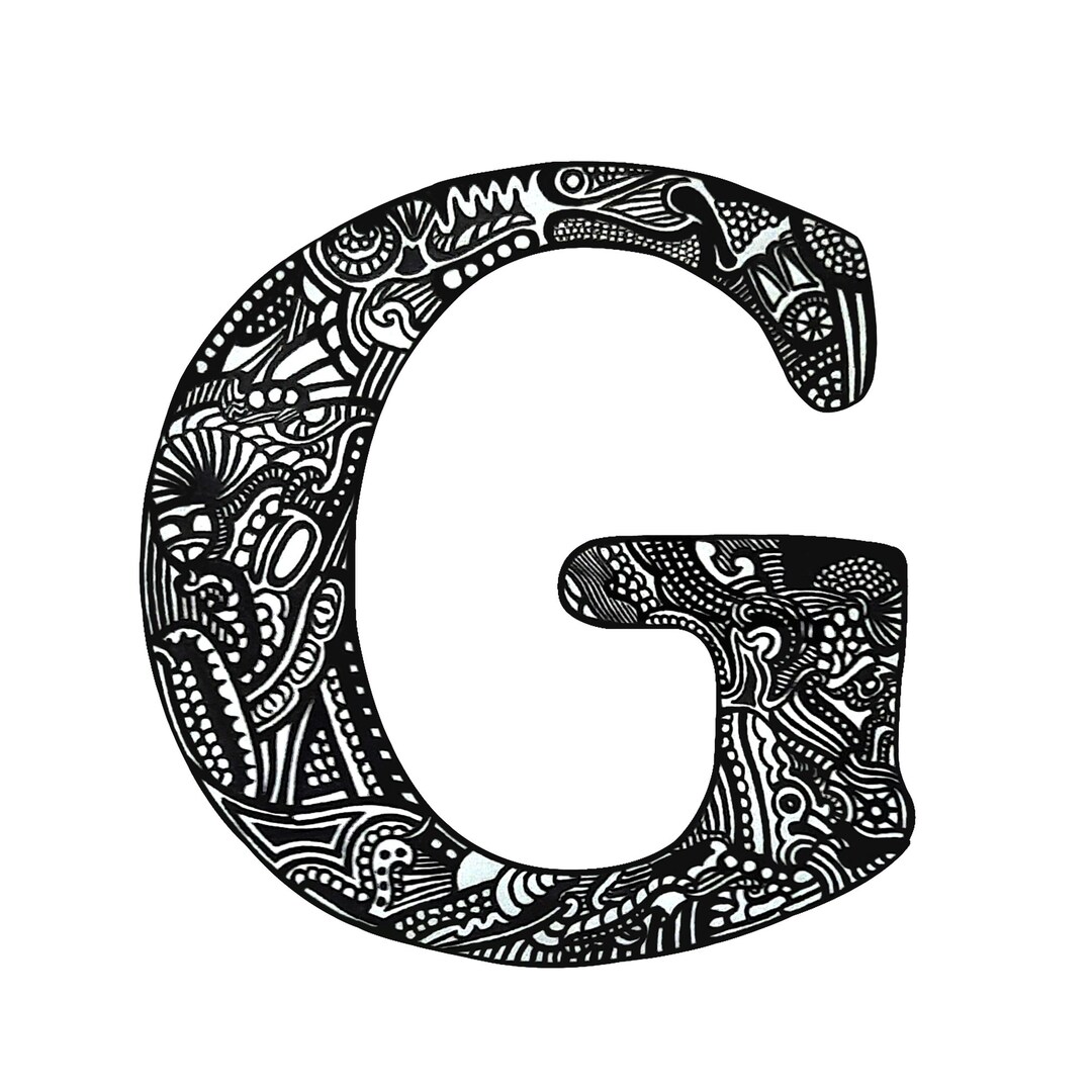 Hand Drawn Letter G for Design Element - Etsy